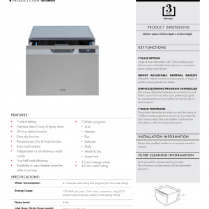 Omega EDS60S Single Drawer - TFS Appliance Repairs